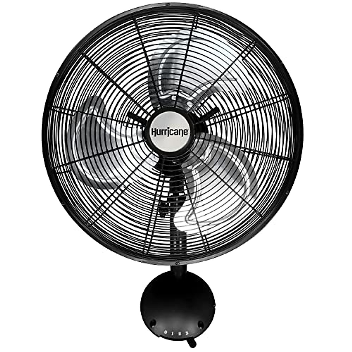 Hurricane Wall Mount Fan - 16 Inch, Pro Series, High Velocity, Heavy Duty Metal Wall Mount Fan for Industrial, Commercial, Residential, and Greenhouse Use - ETL Listed, Black