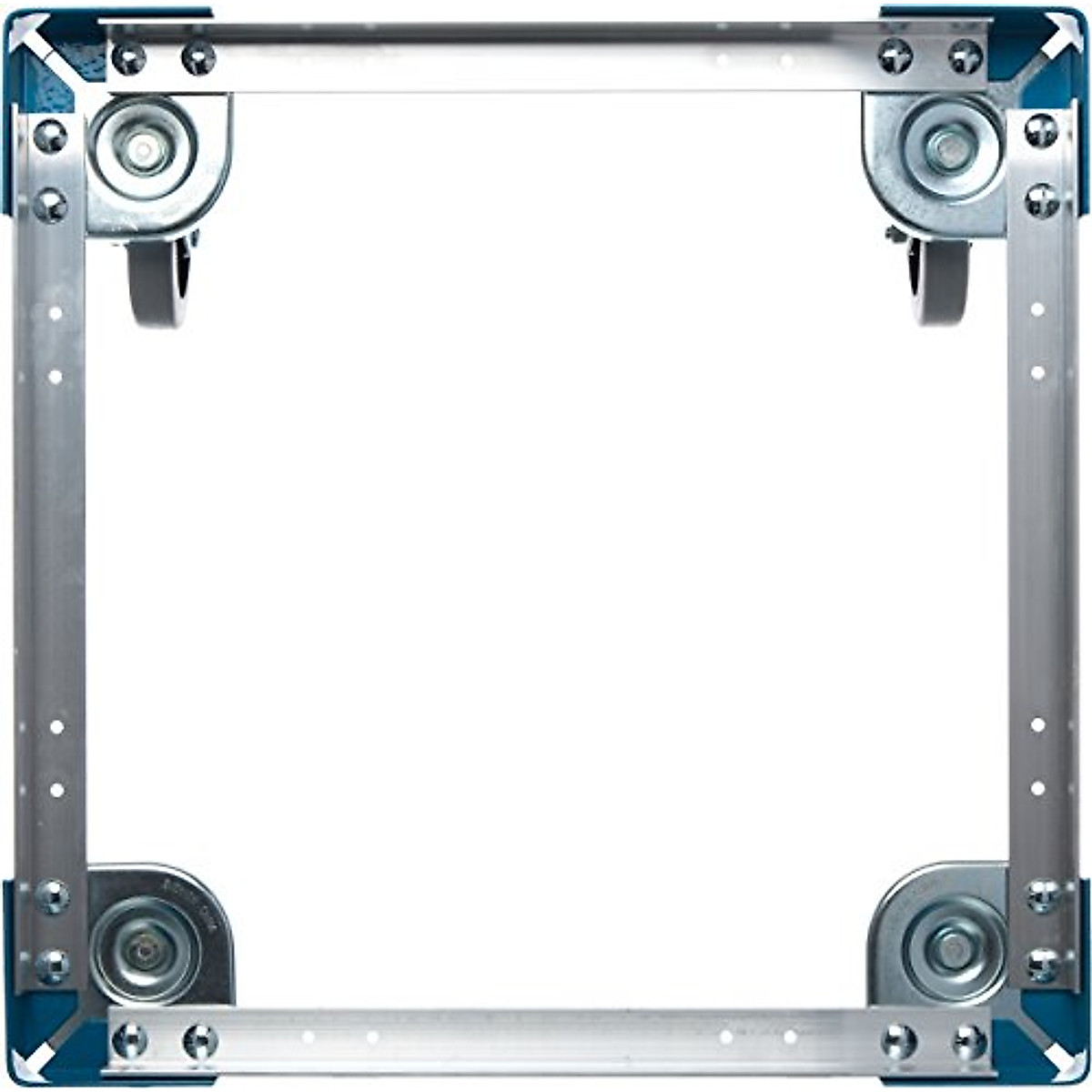 Carlisle FoodService Products E-Z Glide Dishwashing Racks Dolly with Handle for Kitchen and Restaurants, Aluminum, 20.63 X 20.63 X 6.63 Inches, Blue