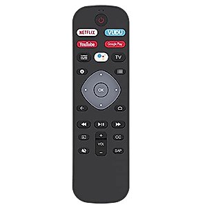 New URMT26RST004 Voice Remote Control Replacement for Philips 5704 Series 5604 Series 5766 Series 5806 Series 5000 Series Android Smart TV with Preset App Keys- Netflix Vudu YouTube Google-Play