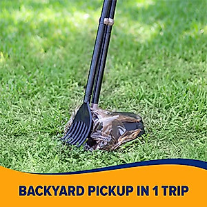 Arm & Hammer Swivel Bin & Rake Pooper Scooper Waste Management System (2 Bonus Heavy Duty Handle Tie Waste Bags Included for Premium Odor Control)