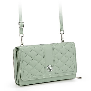 UTO Small Crossbody Shoulder Bag for Women Cellphone Bags Card Holder Ladies Wallet Purse and Handbags Green