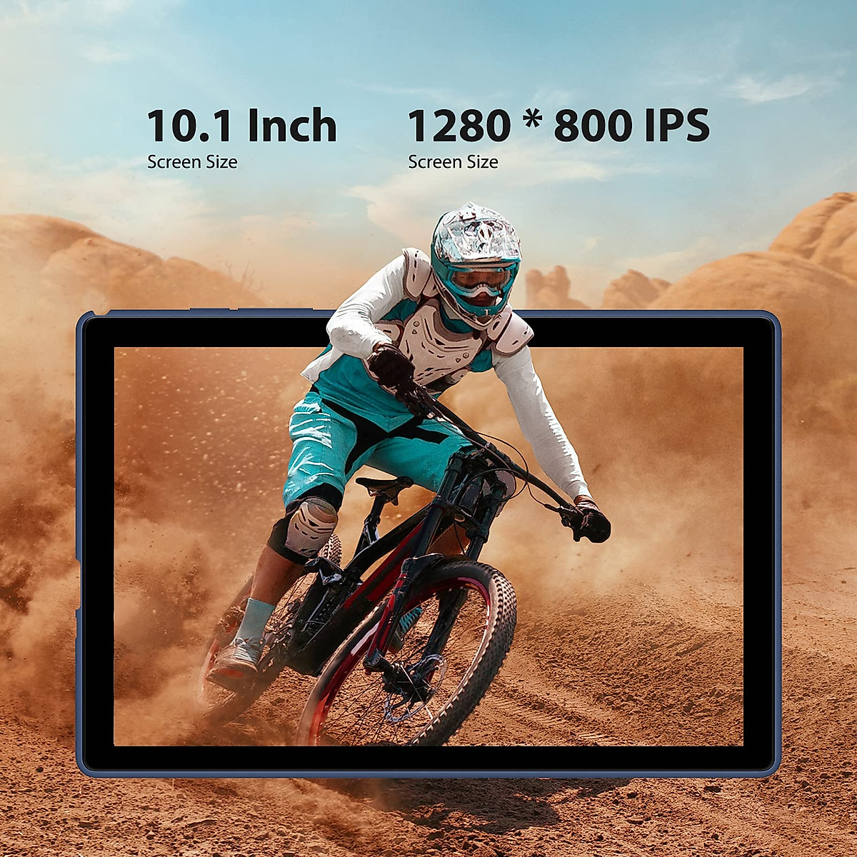 YOTOPT Android 12 Tablet, 10 inch Tablets 4GB RAM, 64GB ROM 1TB Expand, Android Tablet IPS HD Touch Screen, Dual Camera, Bluetooth, Parent Control, WiFi Tablet, Blue