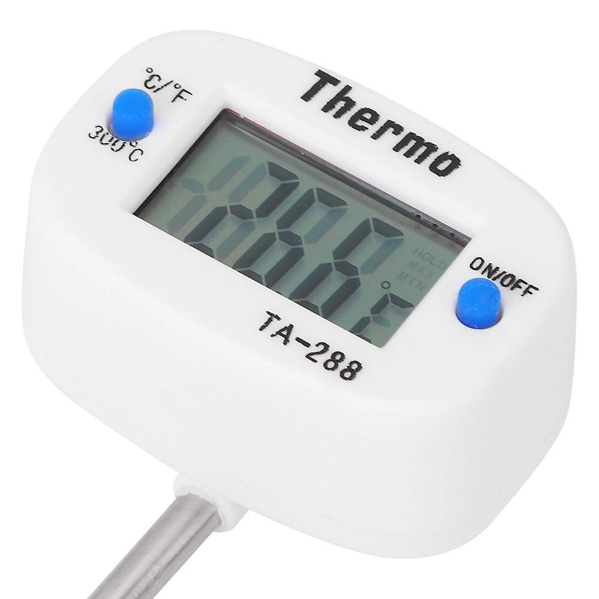 2Pcs Food Cooking Thermometer TA288 Long Probe Digital Meat Temperature Measuring Device for Kitchen BBQ and Grill, -50-300℃