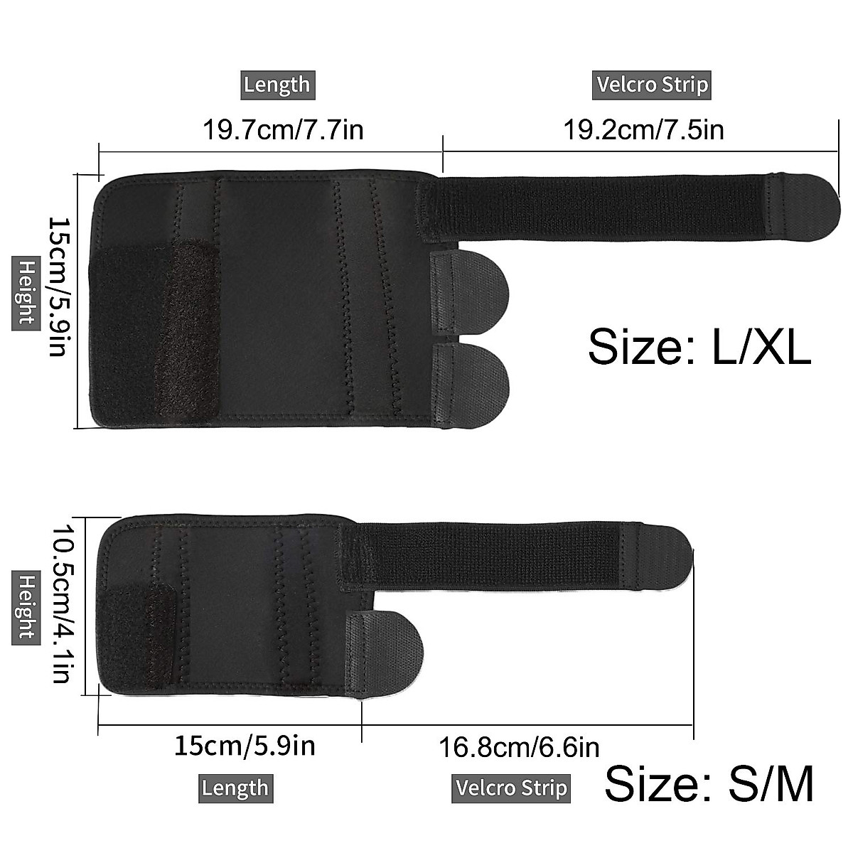 Dog Canine Front Leg Brace Wrap, Pair of Dog Leg Compression Sleeve Brace Wrap with Metal Strips Protects Wounds Brace Heals and Prevents Injuries & Sprains Helps Arthritis L/XL