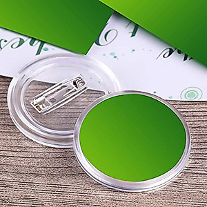 Chinco 50 Pack Acrylic Button Pins Badge Clear Pins Buttons Badges Kit for Christmas Craft Supplies, DIY Badges (2.4 Inch)