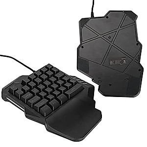 One Handed Gaming Keyboard,35 Keys Mini Gaming Keyboard with LED Backlit Ergonomic Design Accurate Control,Half Keyboard for Win 2000, XP, ME,Vista, Win 7, Win 8, Android