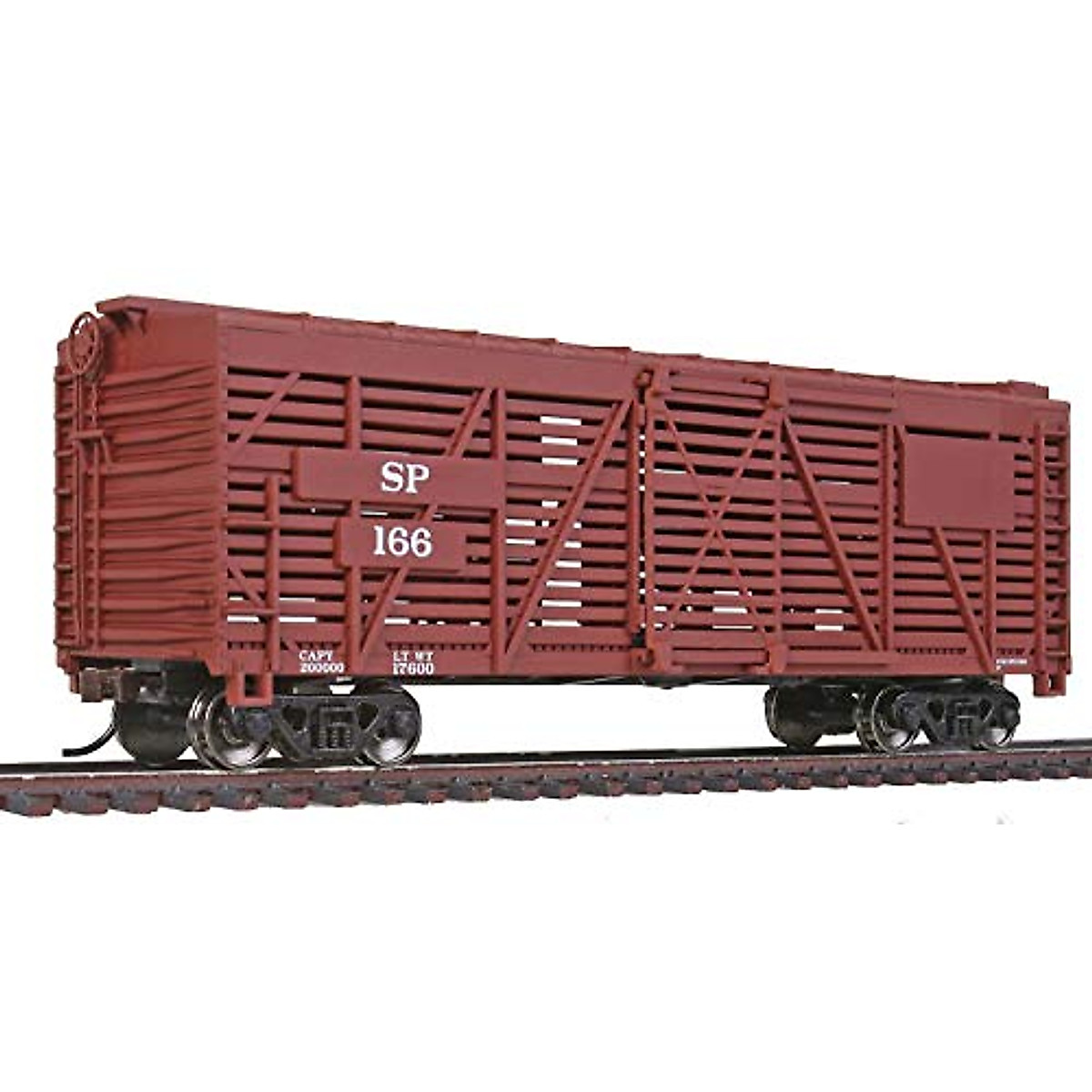 Walthers Trainline HO Scale Model Southern Pacific Stock Car, 40', Red