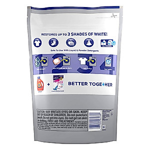 Tide Brights & Whites Odor Rescue, In Wash Odor Eliminator with Oxi, Scent Booster, Removes Odors in a Single Wash, 18 Count (Pack of 2)