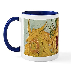 CafePress Van Gogh Sunflowers Wraparound Mug Ceramic Coffee Mug, Tea Cup 11 oz