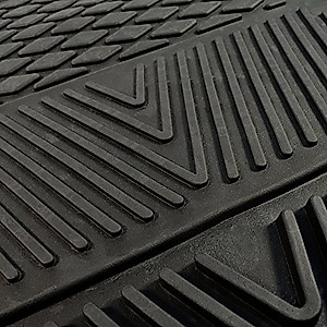 FANMATS 10309 Utah Utes 2-Piece Heavy Duty Vinyl Car Mat Set, Front Row Floor Mats, All Weather Protection, Universal Fit, Deep Resevoir Design