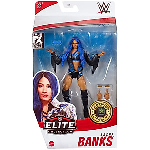 WWE Sasha Banks Elite Collection Series 83 Action Figure 6 in Posable Collectible Gift Fans Ages 8 Years Old and Up​