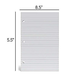 1InTheOffice College Filler Paper 8.5 x 5.5, 200 sheets
