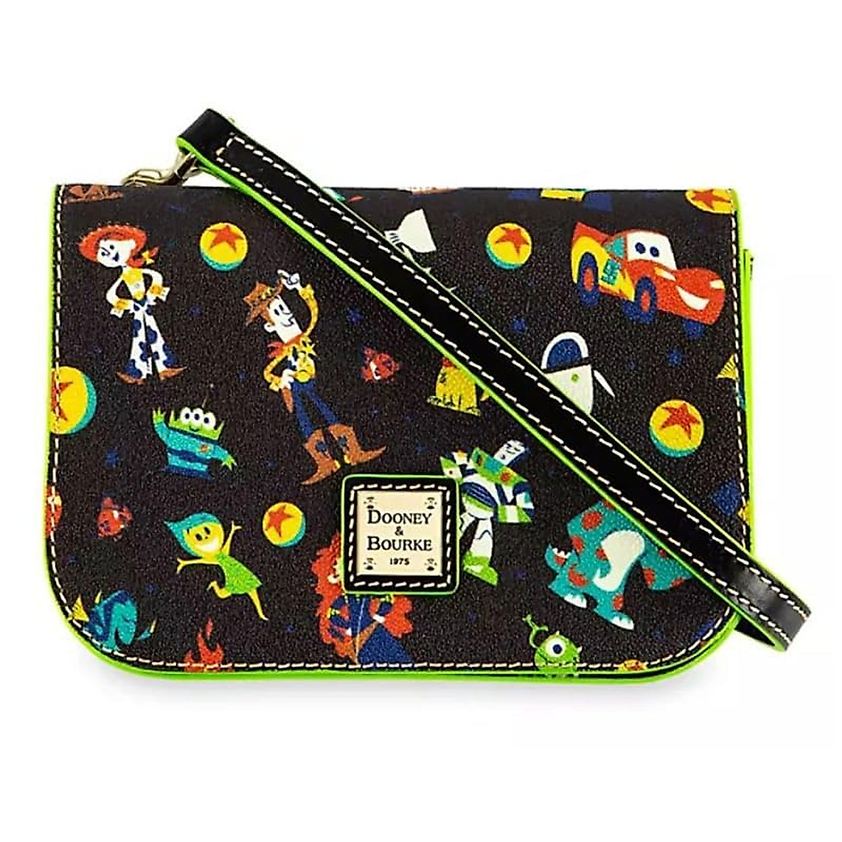 Dooney & Bourke Disney Pixar Crossbody Bag in Multicolor Coated Cotton Leather Metal