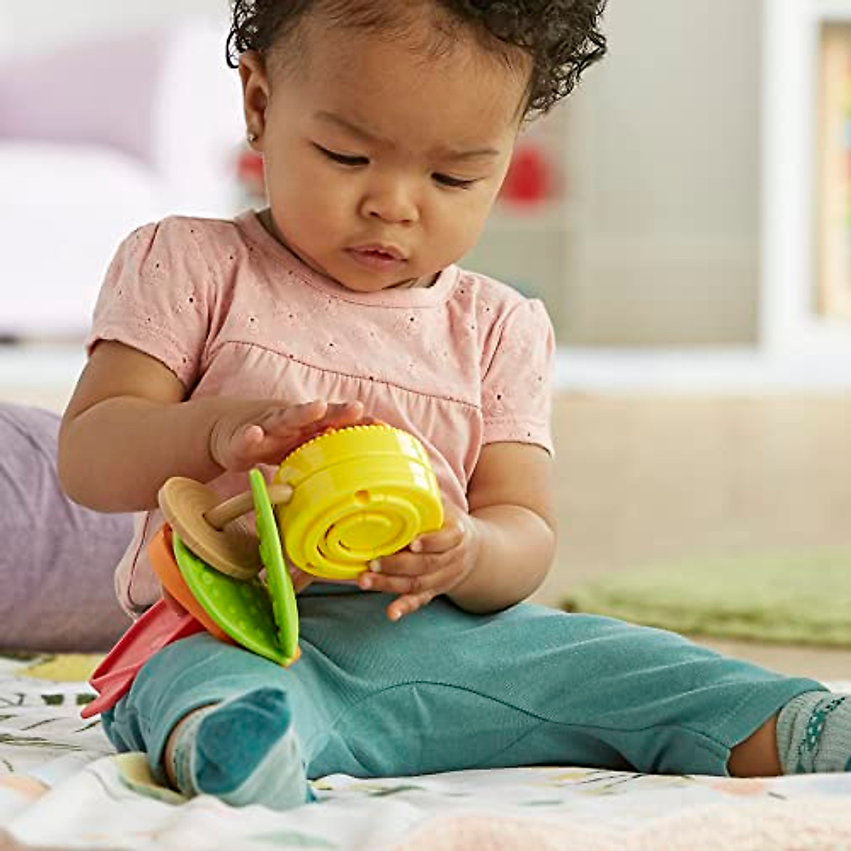 Playskool My Own Keys Baby Sensory Toy, Play Keys with Textures and Sounds for Babies 3 Months and Up (Amazon Exclusive)