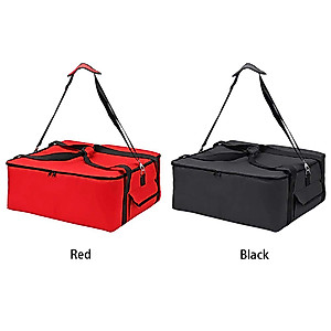 20inch Insulated Pizza Delivery Bag Reusable Food Delivery Bag Wear Oxford Cloth Lightweight Thermal Folding Pizza Delivery Bag