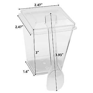 Sammray 5 oz Dessert Cups with Lids and Spoons (100 Pack) – Plastic Parfait Cups for Appetizer and Desserts be it, Mousse, Tiramisu, Pudding, or salads - Perfect for Parties