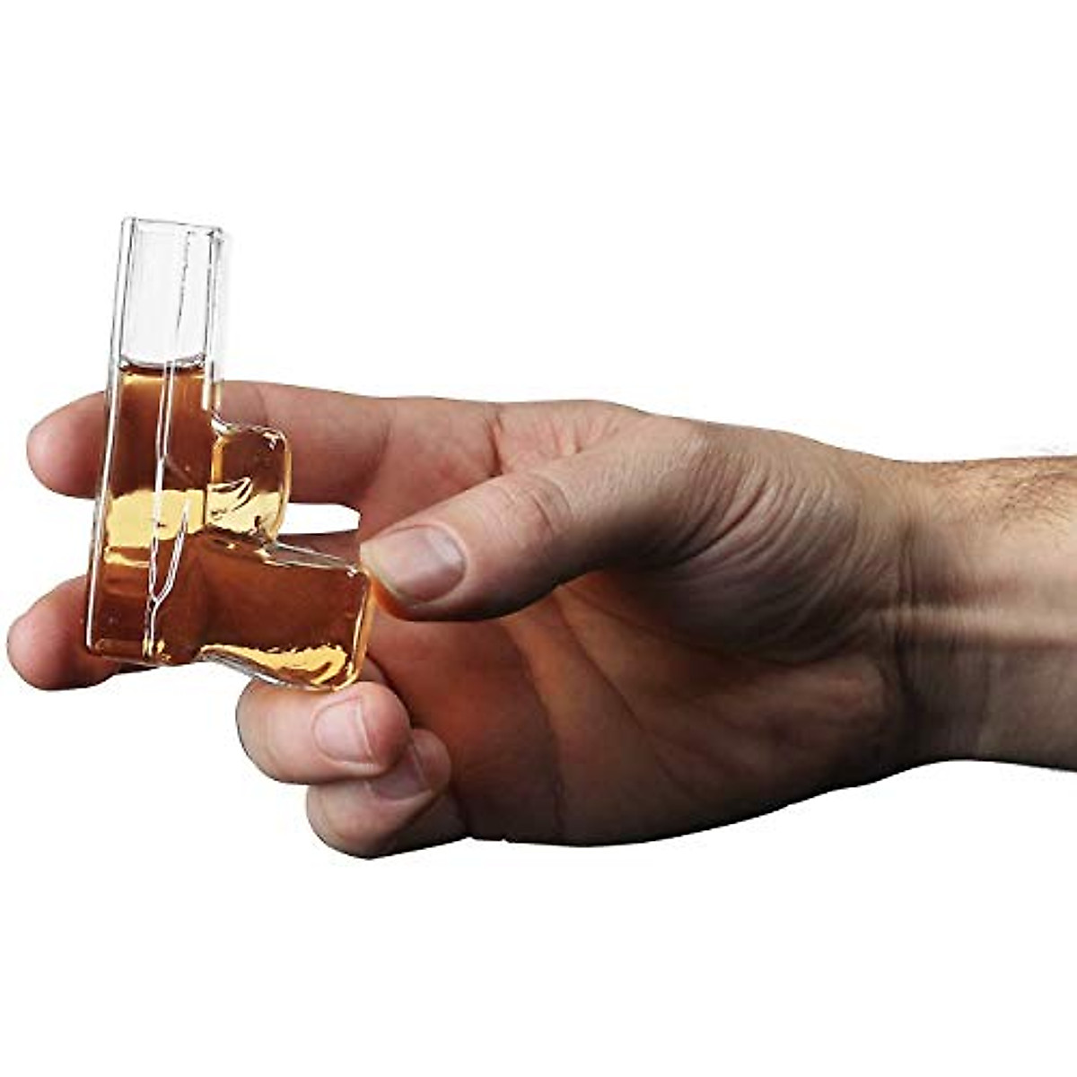 Pistol Whiskey Gun Decanter & Pistol Shot Glasses Set - Comes with A large Carrying Case - Drinking Party Accessories, Pistol Gun Liquor Decanter Bottle Great Gift!