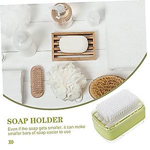 Alipis 4pcs Box Soap Foaming Box Foaming Soap Holder Soap Dispenser Bar Soap Roller Soap Dish Foaming Holder Soap Holder with Brush Soap Drainer Travel Soap Dish Holder The Bubble
