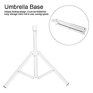 Duokon Triangular Umbrella Support Folding Sun Umbrella Stand Iron Umbrella Base for Beach Garden Camping