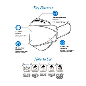 [Made in Korea] Bella Premium Hanji Mask: Filter Efficiency ≥ 97%, 4-Layer Breathable Quality 3D Mask with Adjustable Nose Strip (30, Light Beige)