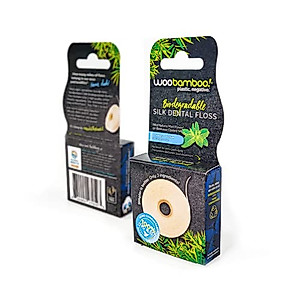 WooBamboo! Biodegradable Silk Dental Floss: 4-Pack Bundle