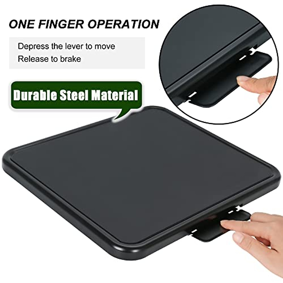 Kitchen Appliance Sliding Tray - Coffee Maker Sliding Caddy with Rolling Wheels Under Cabinet Countertop Storage Organizer Moving Slider Extra Wide for Kitchenaid Stand Mixer Air Fryer Toaster Blender