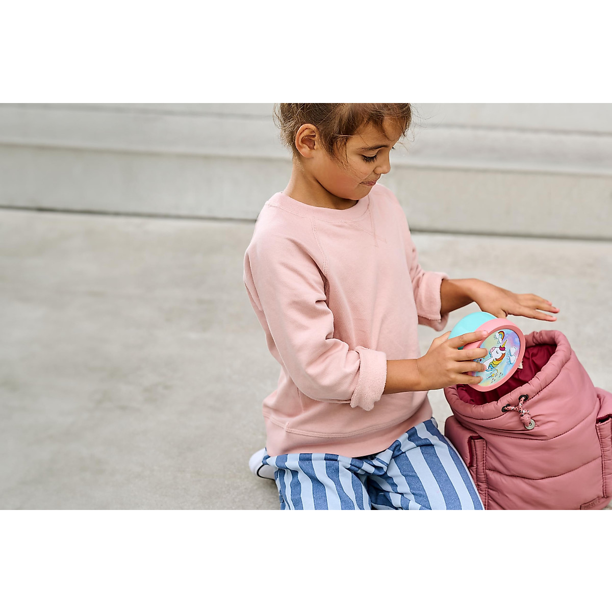 Mepal - Fruitbox Campus - Snack box for kids - Dishwasher and microwave safe - BPA free - 300 ml - Leopard