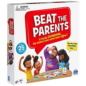 Beat The Parents Classic Family Trivia Game, Kids Vs Parents, with 25 Bonus Cards for Ages 6 and up (Amazon Exclusive)