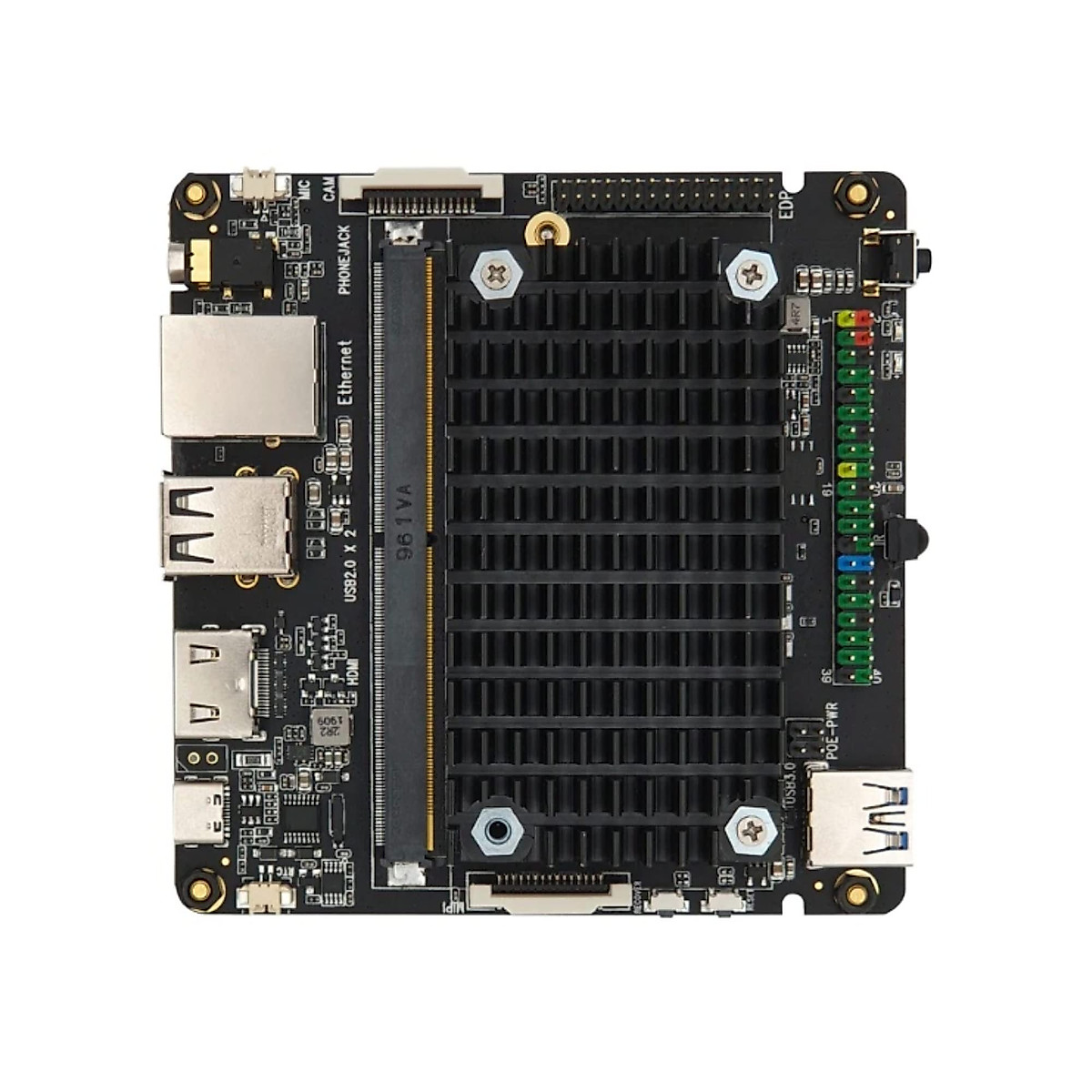 ROCK PI N10 RADXA N10 Designed for AI apps and solutions based on Rockchip RK3399pro (with Acrylic shell, 8GB Ram+64GB EMMc)