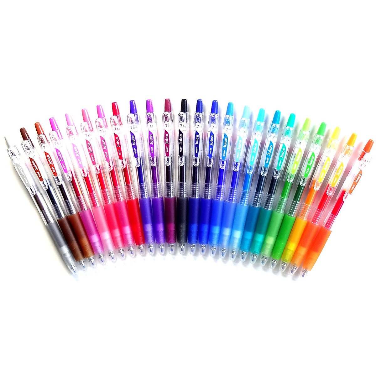 Pilot Juice Gel Ink Ballpoint Pen, 0.7 mm, 24 Color Set(Japan Import) [Komainu-Dou Original Package]