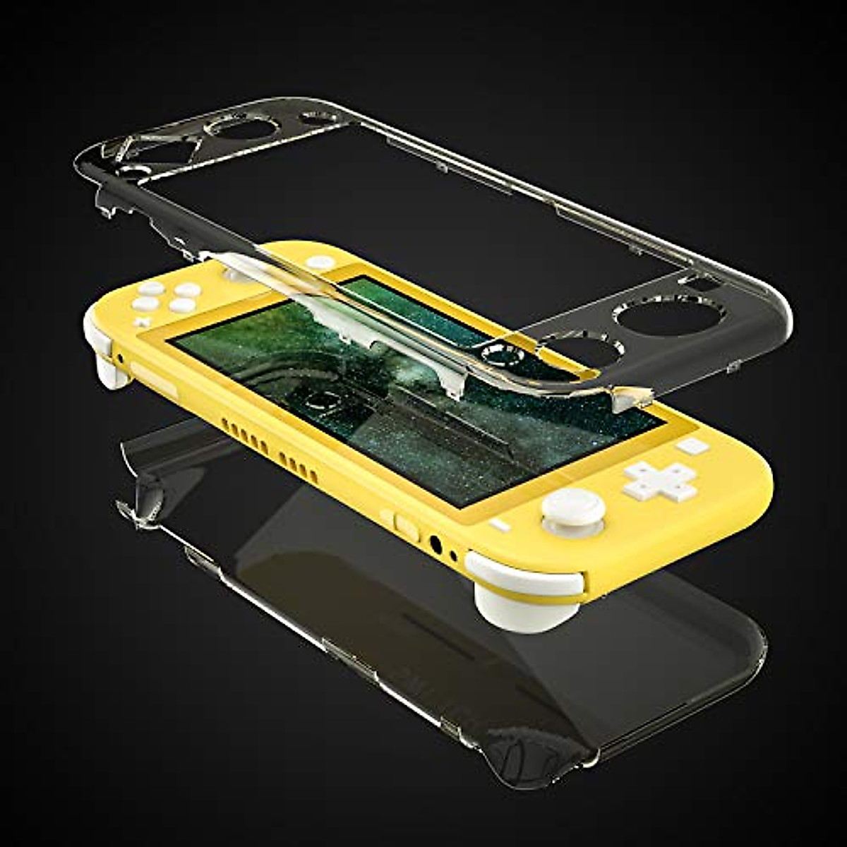 ECHZOVE Protective Case for Nintendo Switch Lite, Hard Clear Case for Switch Lite not Fit with Skins