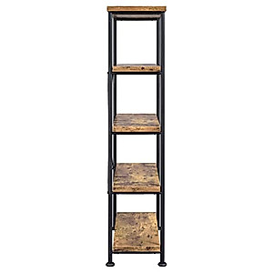 Coaster Home Furnishings Bookcase, Antique Nutmeg and Black