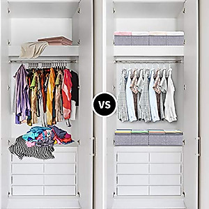 DIMJ Closet Baskets, 3 Packs Trapezoid Storage Bins, Foldable Fabric Baskets for Clothes, Baby Toiletry, Toys, Towel, DVD, Book