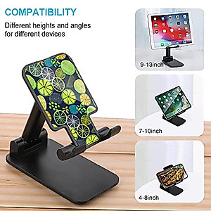 Summer Lemon Watermelon Foldable Desktop Cell Phone Holder Portable Adjustable Stand for Travel Desk Accessories