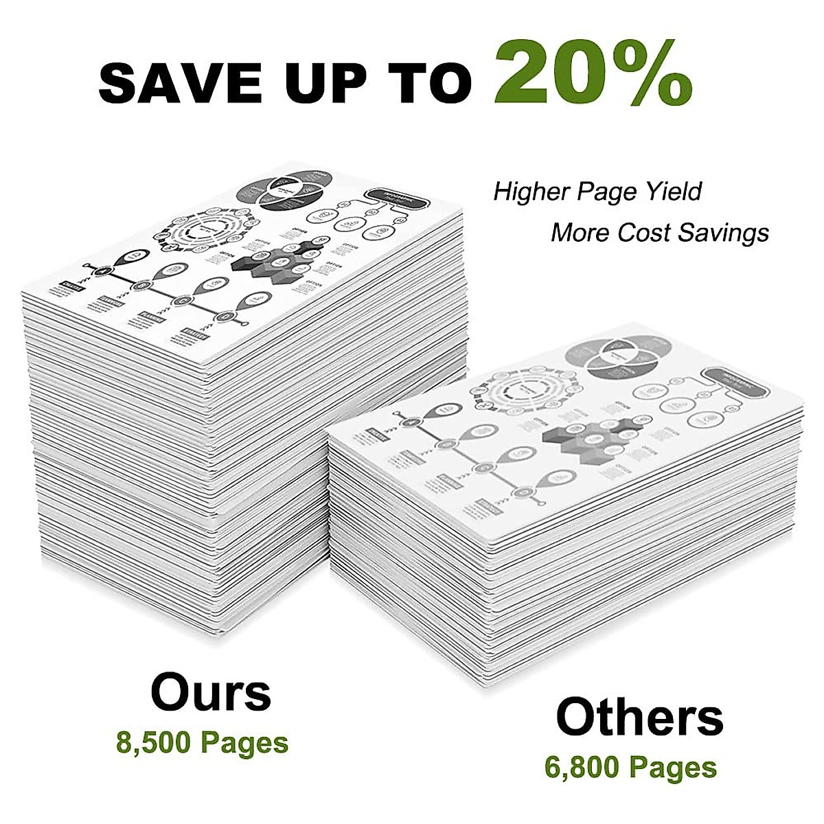 SINIYA 4-Pack (Black) Compatible High Yield 51B1H00 Laser Printer Toner Cartridge use for MS417dn MS517dn MS617dn MX417de MX517de MX617de Printer