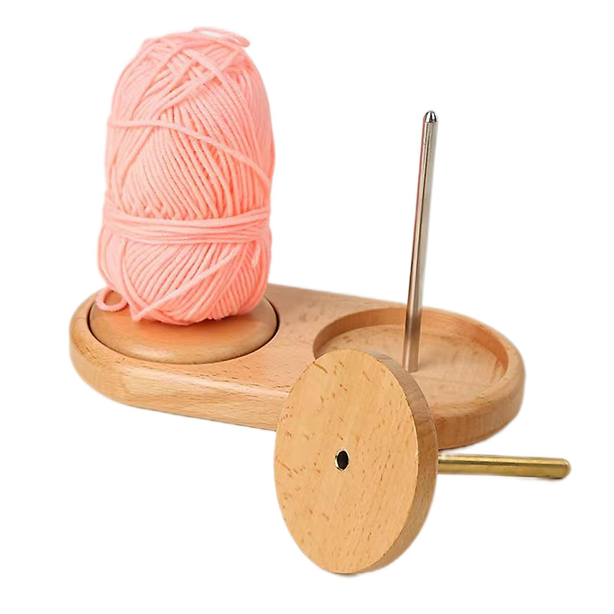 acime Yarn Spool Holder, Decorative Yarn Holder, Yarn Dispensing Bowl, Handmade Wool Holder, Ceramic Yarn Bowl, Wool Skein Holder, Yarn Storage Bag with Holder, Wooden Wool Bowl with Holder