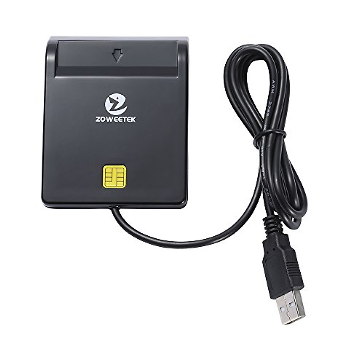 ZOWEETEK CAC Card Reader Military, Smart Card Reader DOD Military USB Common Access CAC, Compatible with Windows, Mac OS and Linux