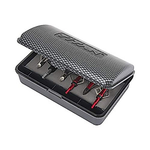 Allen Company Titan™ Broadhead Box & Caddy, Holds 6 Broadheads, Broadheads with Closed Width Up To 1-3/8 inches, Carbon Fiber