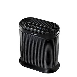 Honeywell HPA-250 Bluetooth Smart True HEPA Air Purifier, Airborne Allergen Reducer for Large Rooms (310 sq ft), Black - Wildfire/Smoke, Pollen, Pet Dander, and Dust Air Purifier