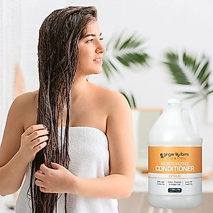 Ginger Lily Farms Club & Fitness Citrus Moisturizing Conditioner, 100% Vegan, Paraben, Sulfate, Phosphate, Gluten & Cruelty-Free, 1 Gallon (Pack of 4 )