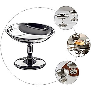 YARNOW Appetizer Plates s Stainless Steel Serving Dessert Bowls Trifle Bowl Footed Yogurt Bowl Sauce Bowls Snack Candy Cups for Salad Fruit Pudding