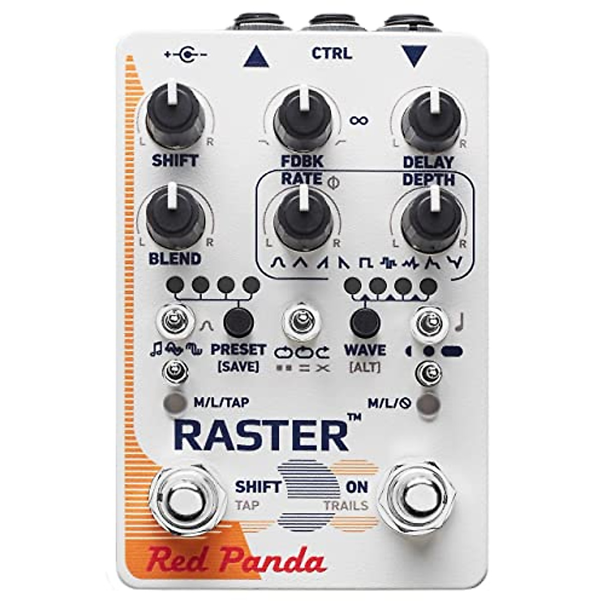 Red Panda Raster 2 Digital Delay Pedal