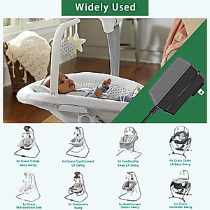 ANKS 5V Adapter Replacement, Baby Swing AC Adapter Power Cord for Graco Swing Dreamglider/Duoglider/Simple Sway Swing and Nova Baby Swing