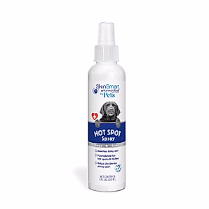 SkinSmart Antimicrobial Hot Spot & Allergy Relief Spray for Dogs & Cats | Pet Healing Aid, Itch Relief | 8 oz Spray