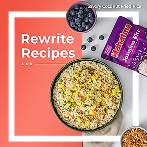 Mahatma Ready to Heat Jasmine Rice, Precooked Rice, Microwaveable in 90 Seconds, Six 8.8-Ounce Bags