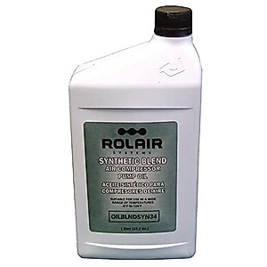 Rolair 34 Oz (Bottle) All-Weather Synthetic-Blend Air Compressor Oil
