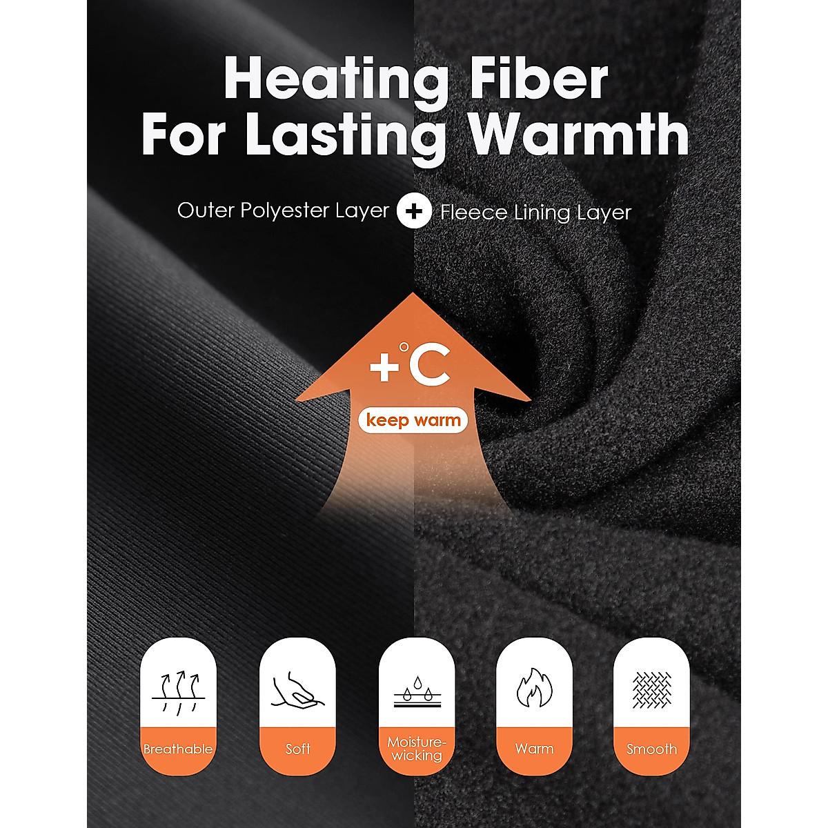 MANCYFIT Thermal Underwear for Boys Fleece Lined Long Johns Set Kids Base Layer Ultra Soft Black Small