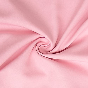 NTBAY 4 Piece Ultra Soft and Breathable Toddler Bedding Set, Microfiber Crib Sheet Set, Includes Quilted Comforter, Fitted Sheet, Flat Top Sheet and Envelope Pillowcase for Boys and Girls, Pink