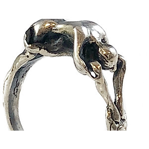 SILVERLAND1 Kama Sutra Sex Position 69 Solid Sterling Silver 925 Ring (7.5)