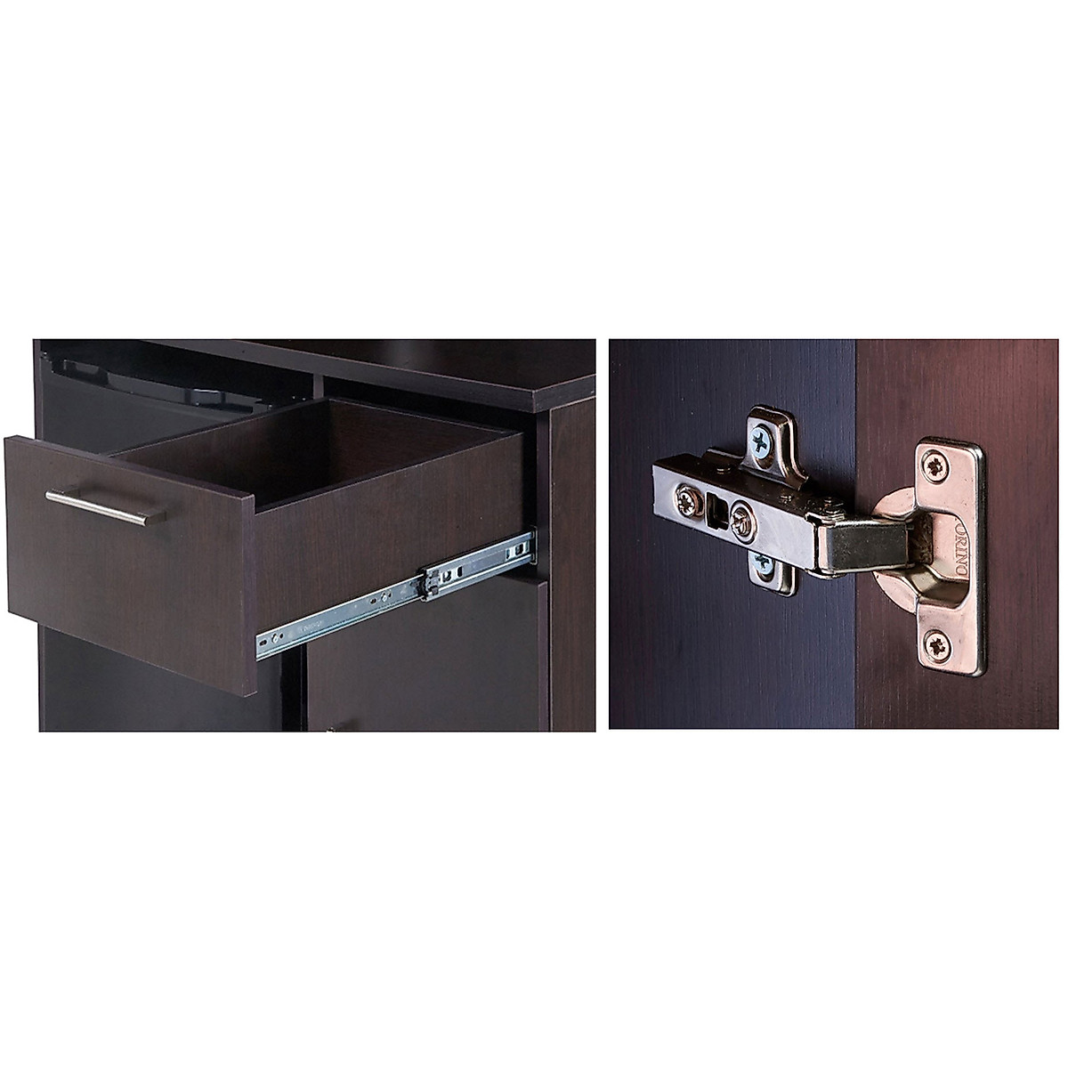 BREAKtime Coffee Break Lunch Room Furniture Buffet Color Espresso - Factory Assembled (NOT RTA) Furniture Items ONLY. Model 4230 2 Piece Group